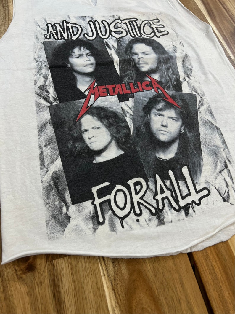 Vintage 80s Metallica 4 Album in One Concert Band Tees - Etsy