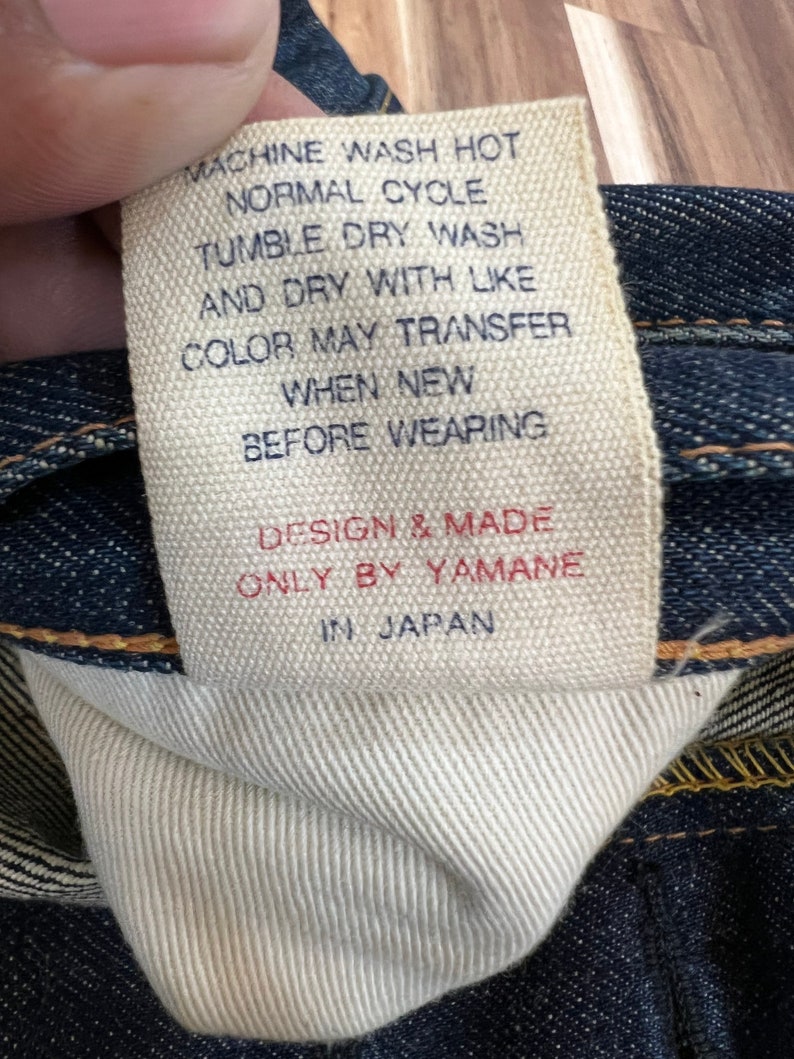 Evisu Jeans by Yamane Large White Daicock Selvedge Travis Scott Denim ...