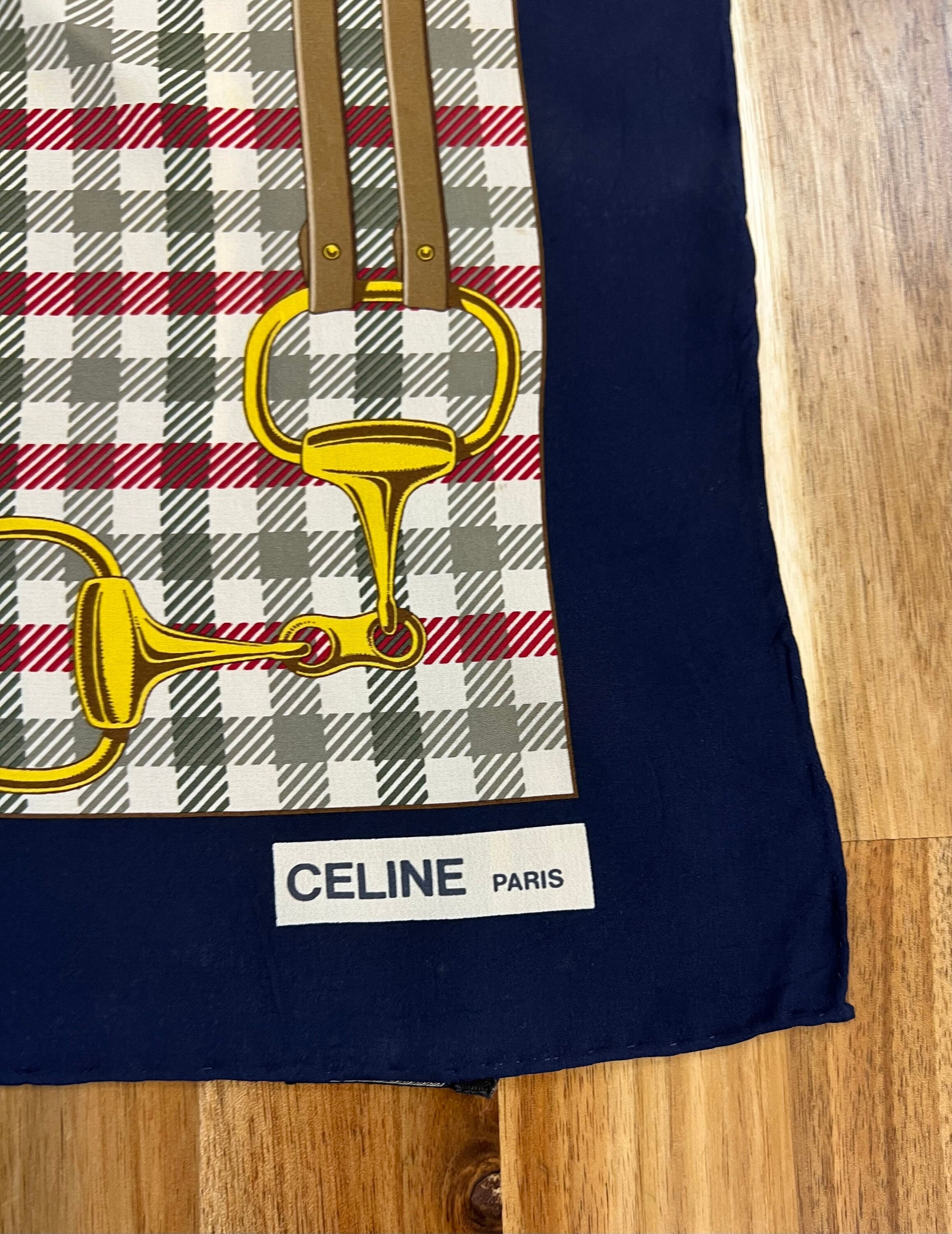 Celine Paris Silk Scarf - Etsy