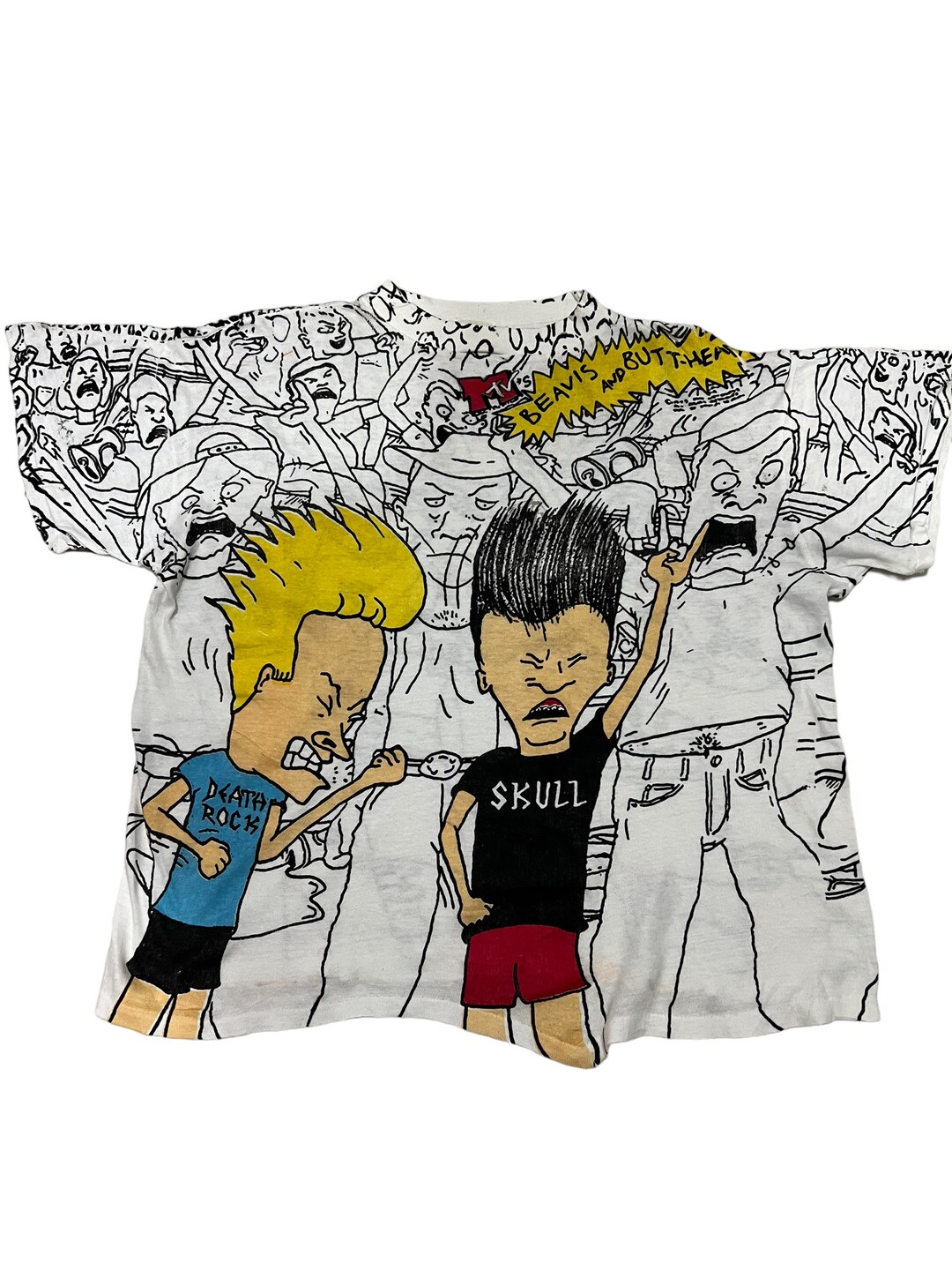 Vintage 80’s Full Print Beavis and Butt-head MTV Shirts - Etsy