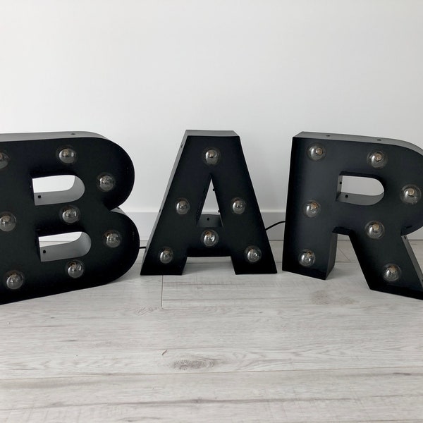 Lighted Letters - Etsy