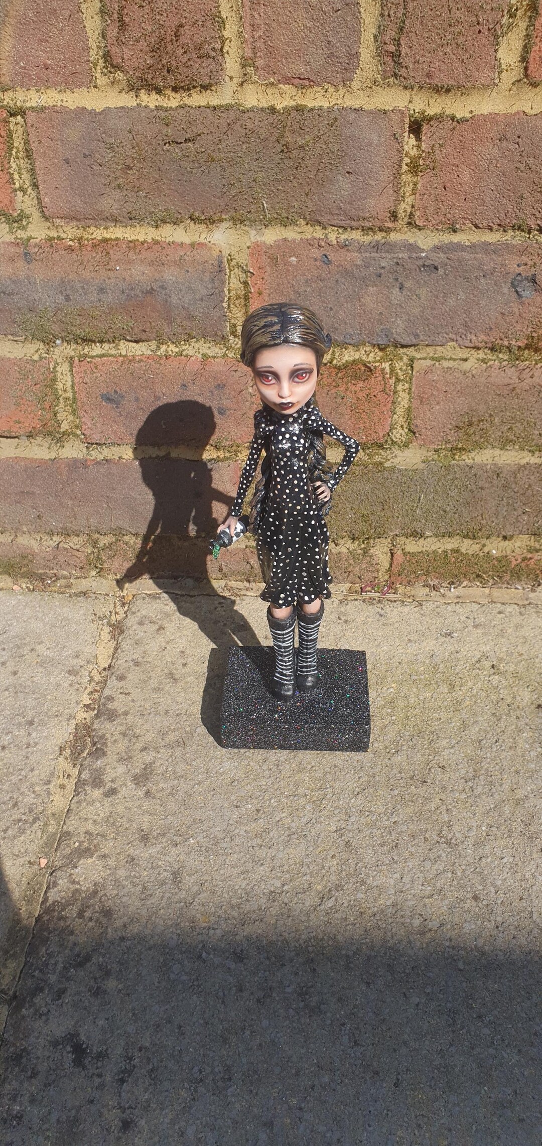 OOAK MH Repaint- Wednesday Adams Inspired. - Etsy