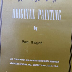 Van Gaard Original Mid Century Black Horse Oil Painting - Etsy