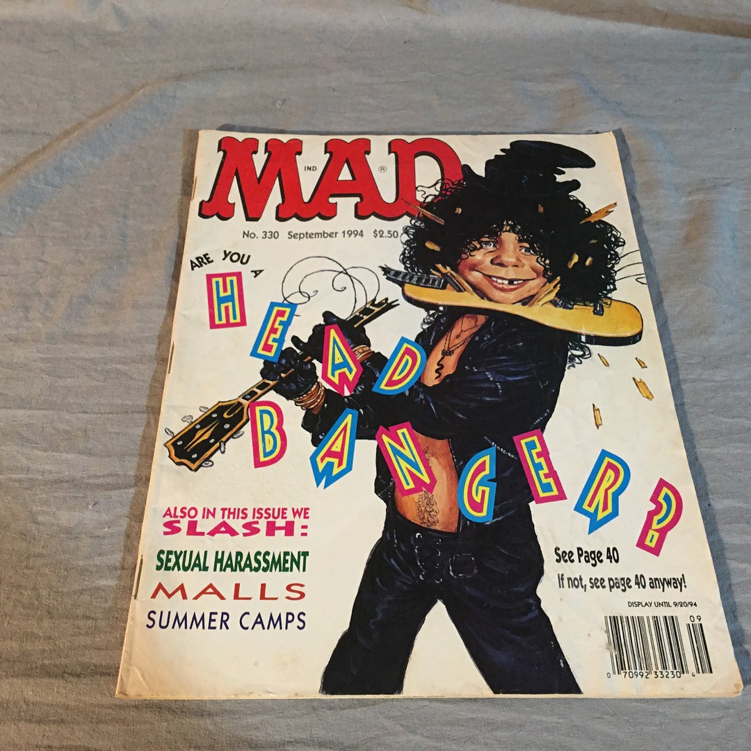 Vintage Mad Magazine 1994 Comic are You a Head Banger - Etsy
