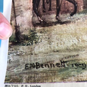 Vintage FM Bennett Print “ the Departure “ - Etsy