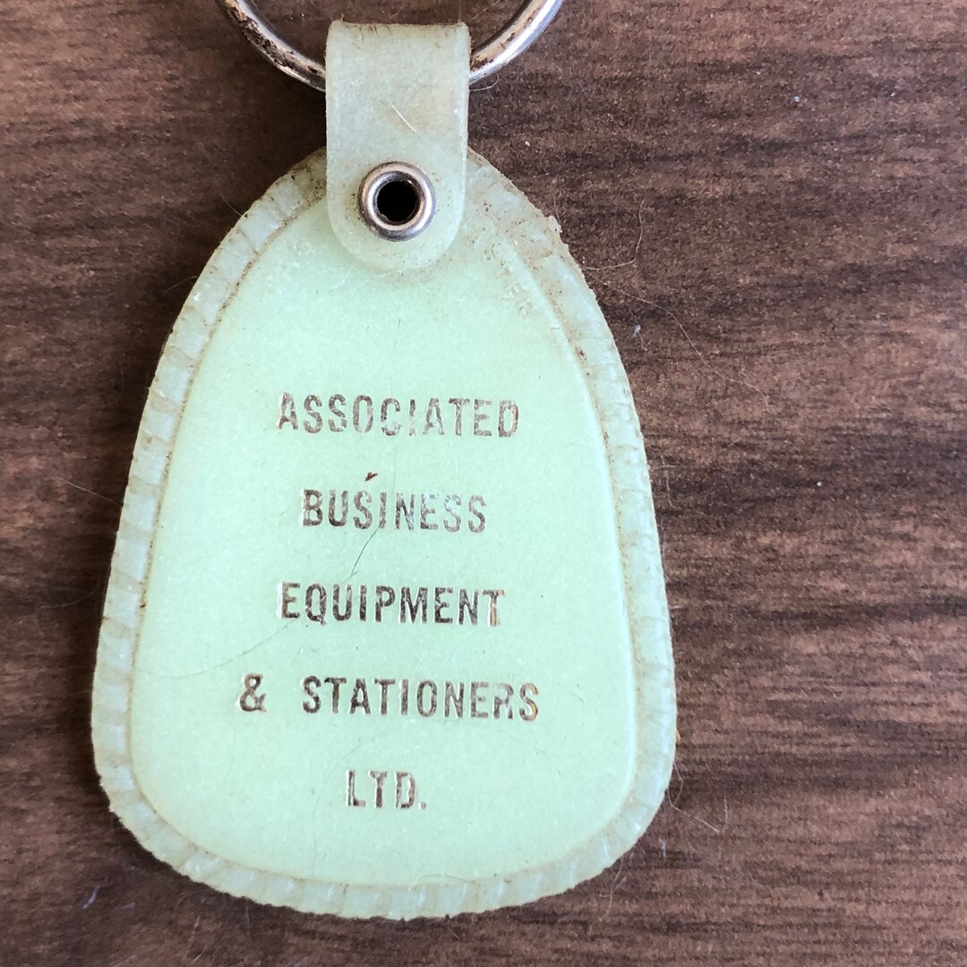 Vintage Glow in the Dark Keychain Associated Business - Etsy