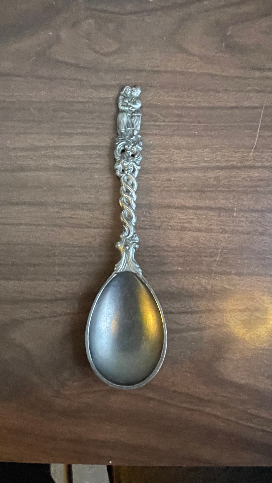Vintage Pewter Spoon - Etsy