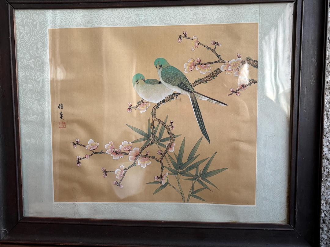 Vintage Chinese Silk Birds - Etsy