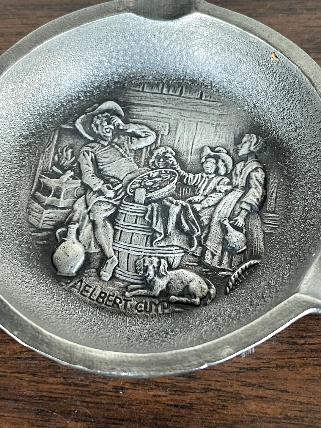 Holland Vintage Pewter Ashtray - Kurz Tiell Aelbert Cuyp Artwork - Etsy