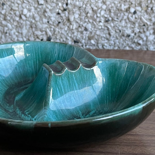 Vintage Blue Ashtray - Etsy