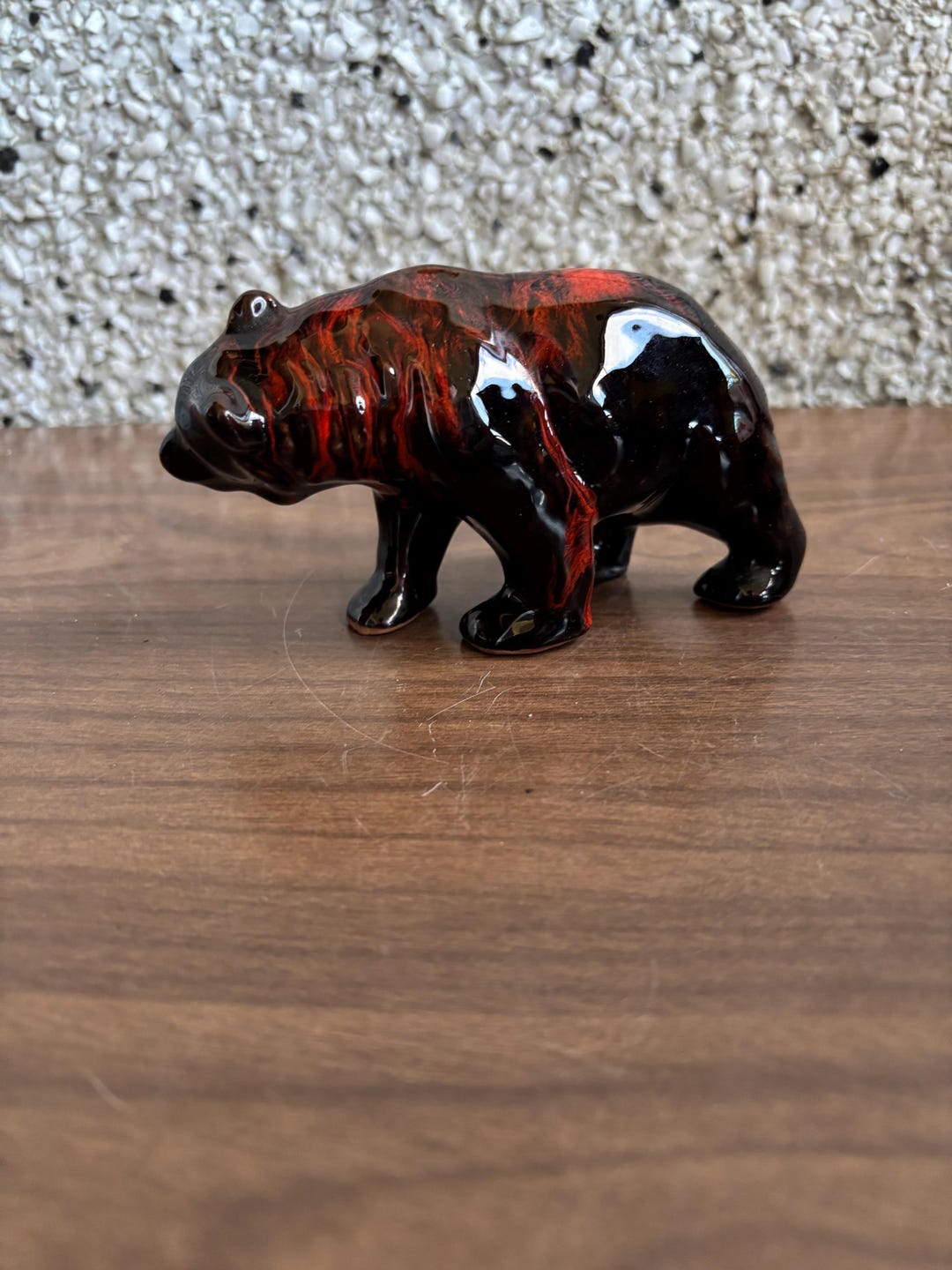 Vintage Canuck Pottery Red Brown Glazed Bear - Etsy