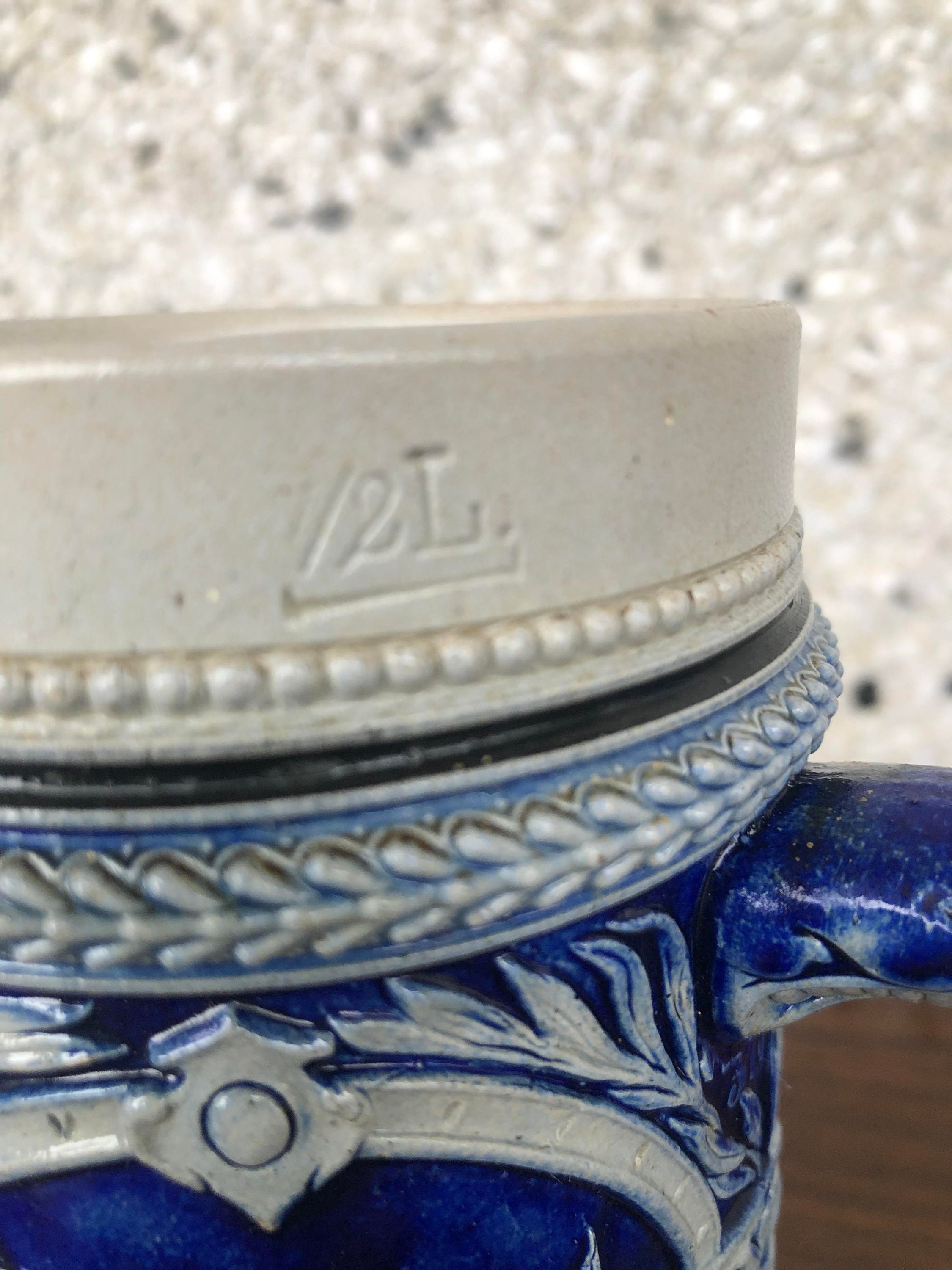 Vintage German Beer Stein Cobalt Blue - Etsy