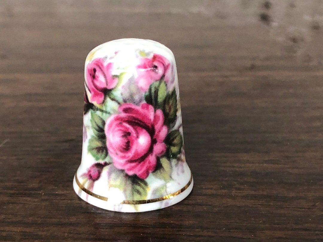 Vintage Shelly Anne Bone China Flora Happy Anniversary Thimble - Etsy