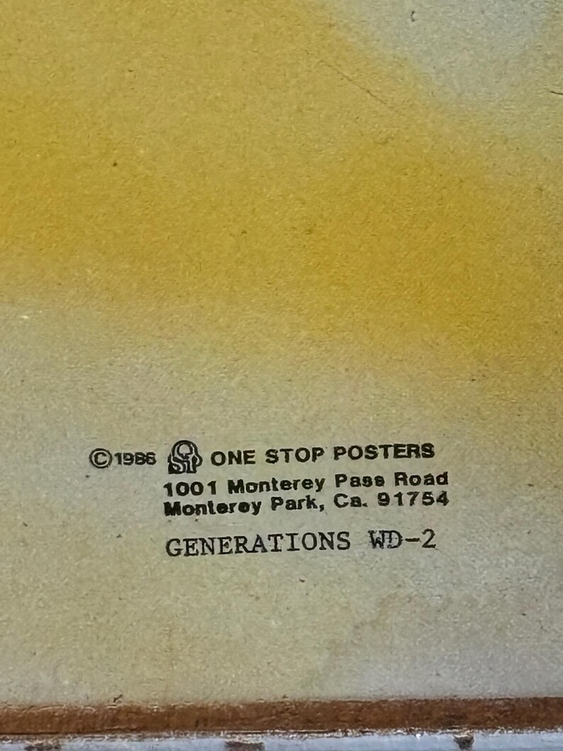 Vintage 1986 Mickey Mouse Through Time Poster - Etsy