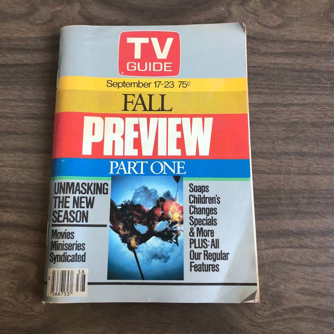 Vintage Tv Guide September 17 1983 - Etsy