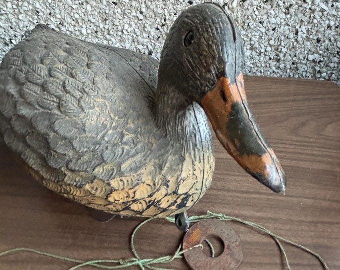 Vintage Italian Duck Mallard Decoy - Etsy
