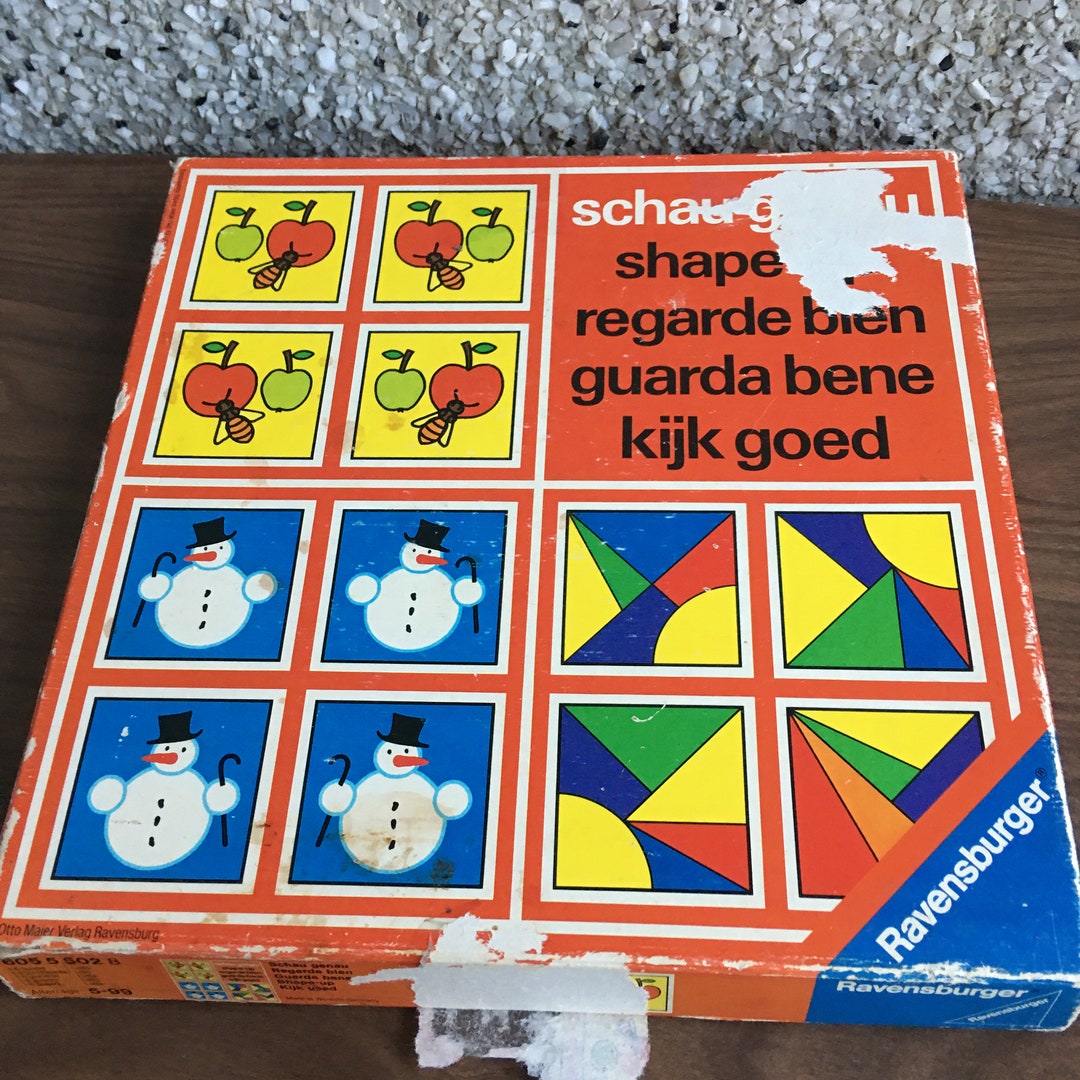 Schau Genau (look Closely) -vintage German Matching Board Game - 1971 ...