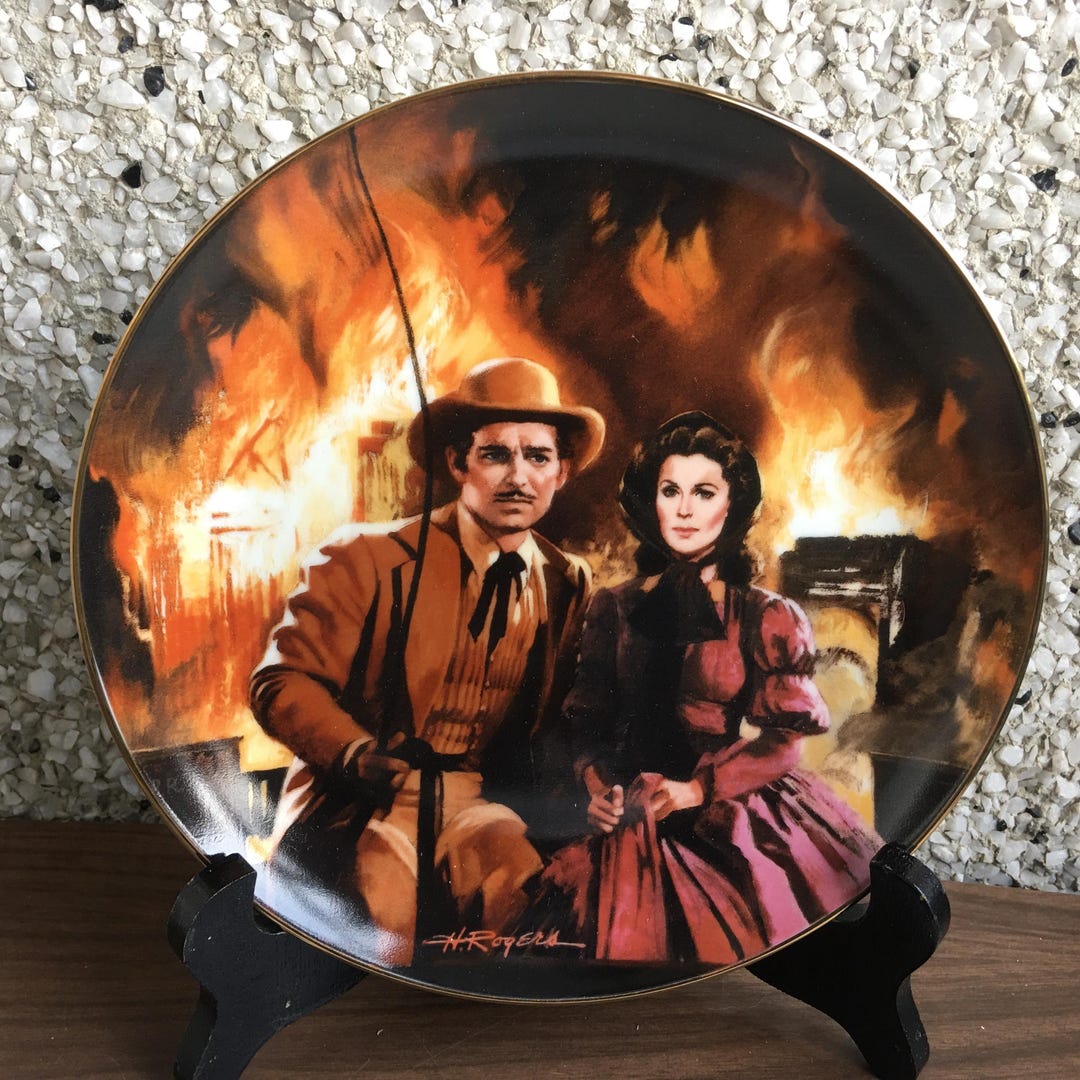 The Burning of Atlanta - by Howard Rogers Collector Plate - Etsy