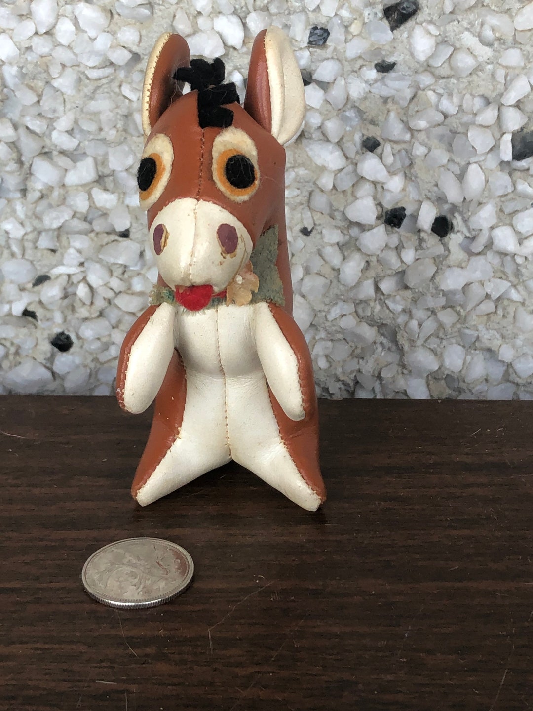 Vintage Leather Donkey Doll - Etsy