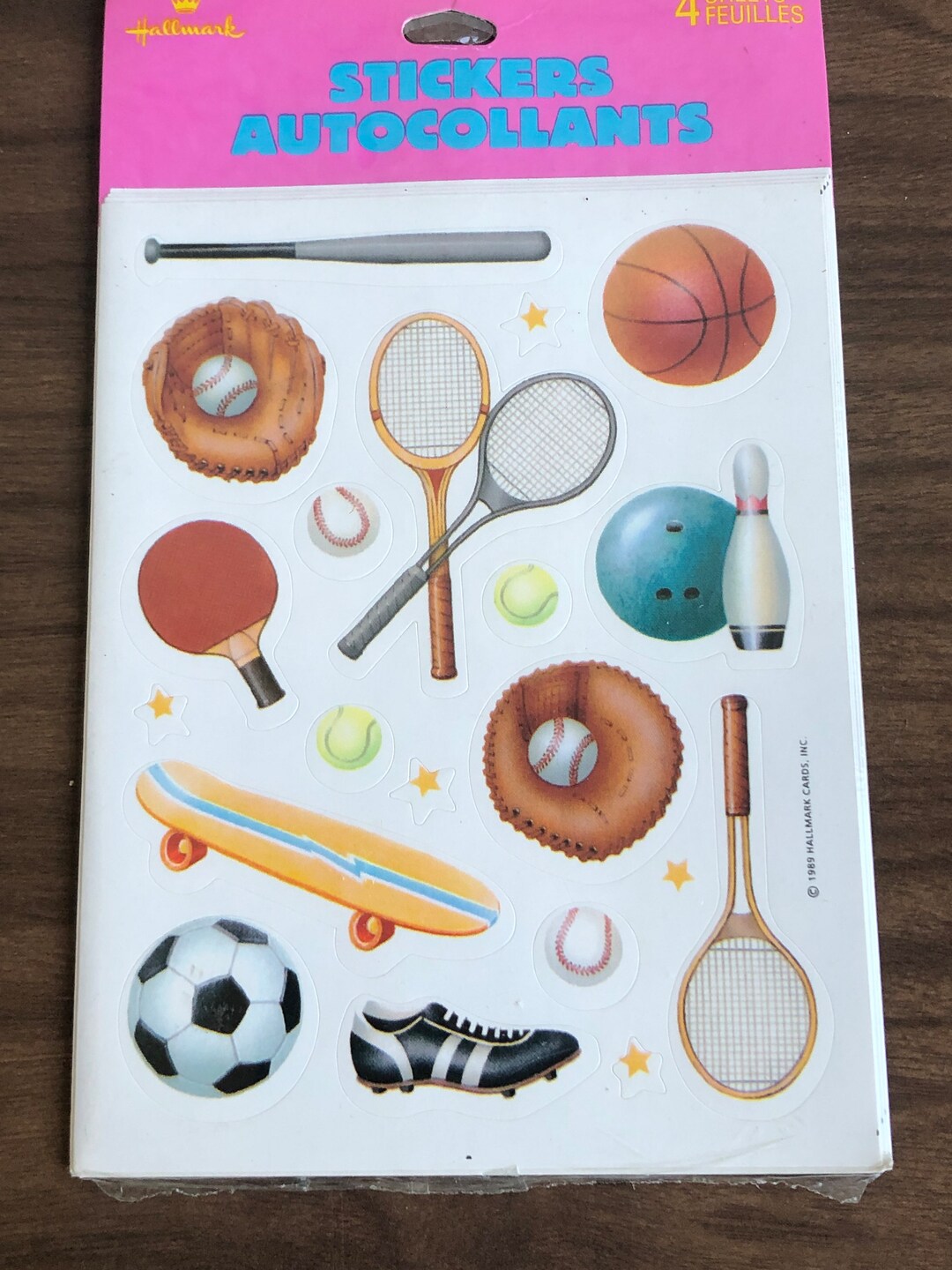 Vintage Hallmark Sports Stickers Pack - Etsy