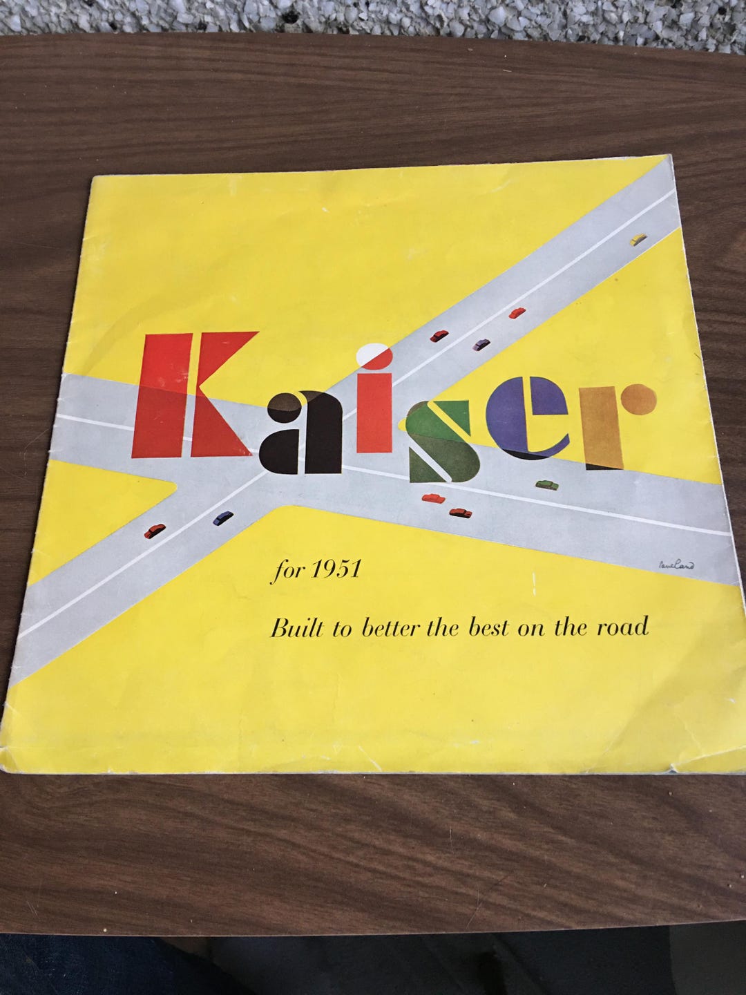 Vintage 1951 Kaiser Color FOLDER Brochure Deluxe Traveler Special - Etsy