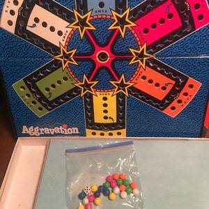 Vintage AGGRIVATION - Marble Moving Board Game - Etsy