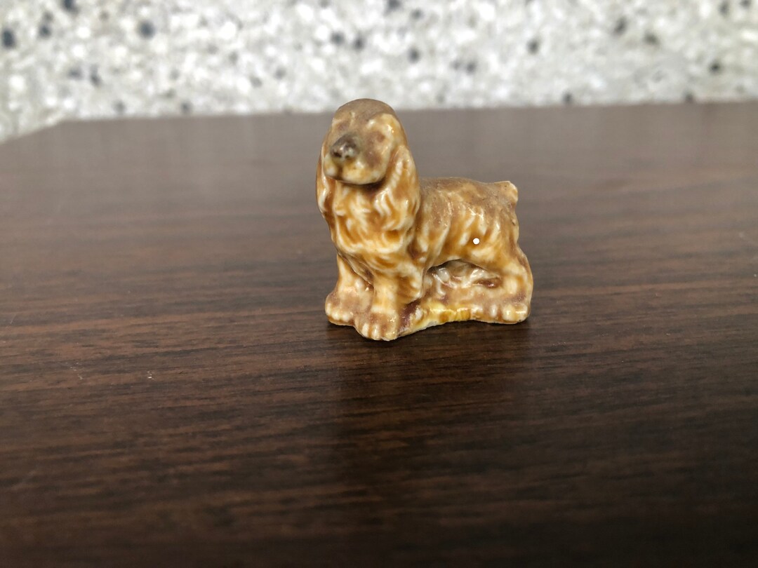 Cocker Spaniel Red Rose Tea Figurine Wade Whimsies - Etsy