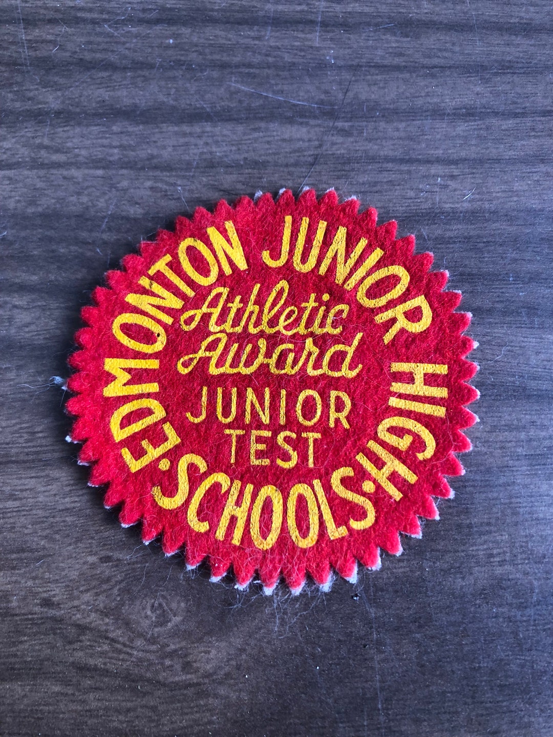 Vintage Junior High Athletic Red Patch - Etsy