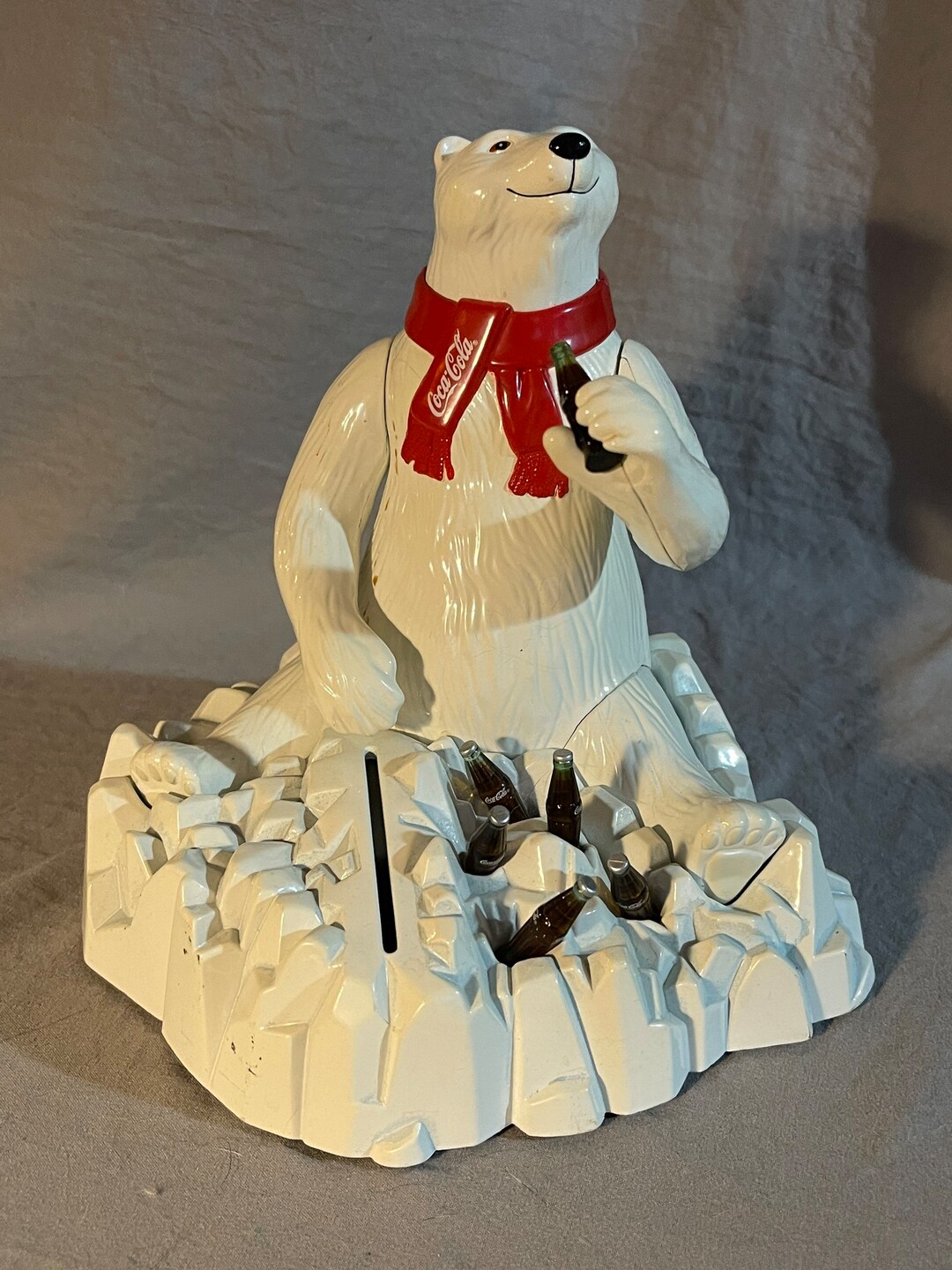 Vintage Polar Bear Coca Cola Coin Bank - Etsy