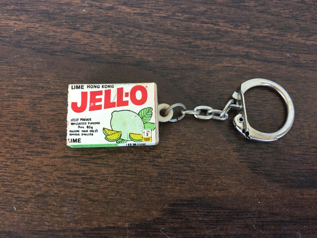 Vintage Mini Lime Jello Key Chain - Etsy