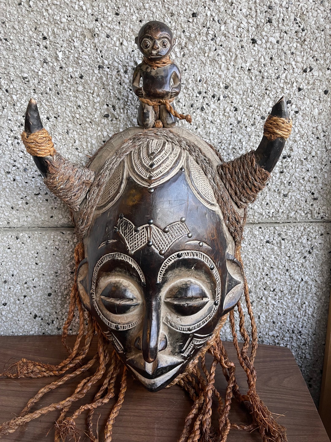 Large African Mask - Etsy