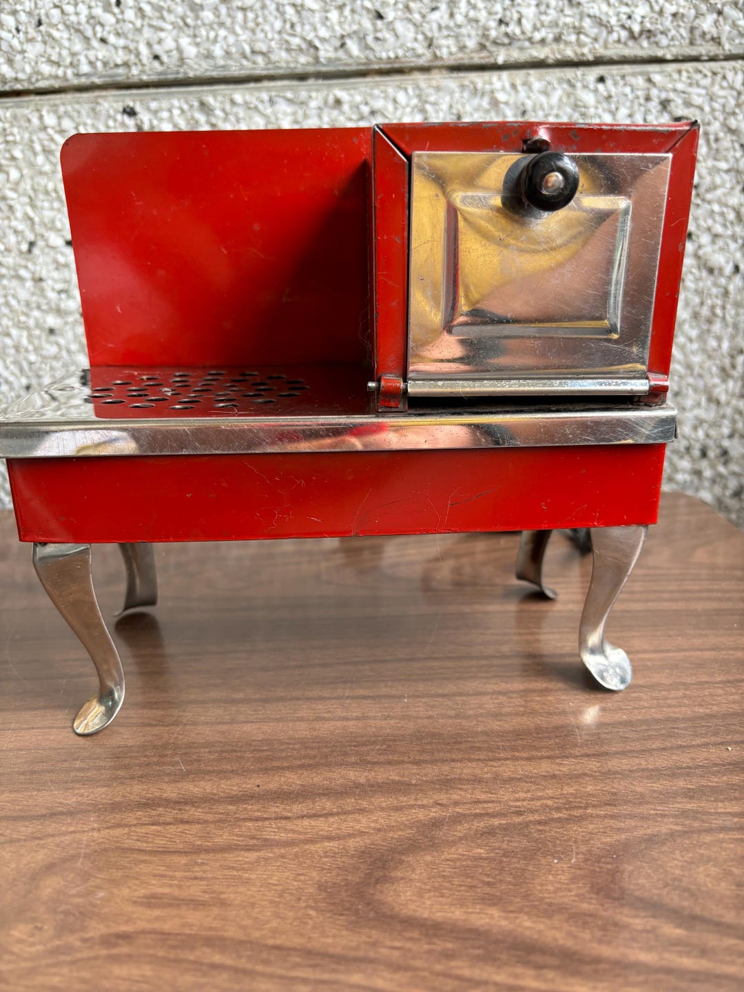 Vintage Mini Red Oven Toy - Etsy