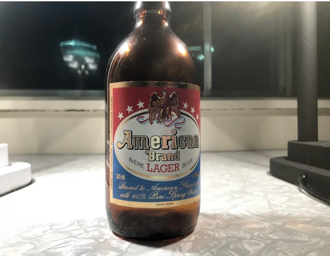 American Brand 1983 Stubby Beer Bottle - Etsy