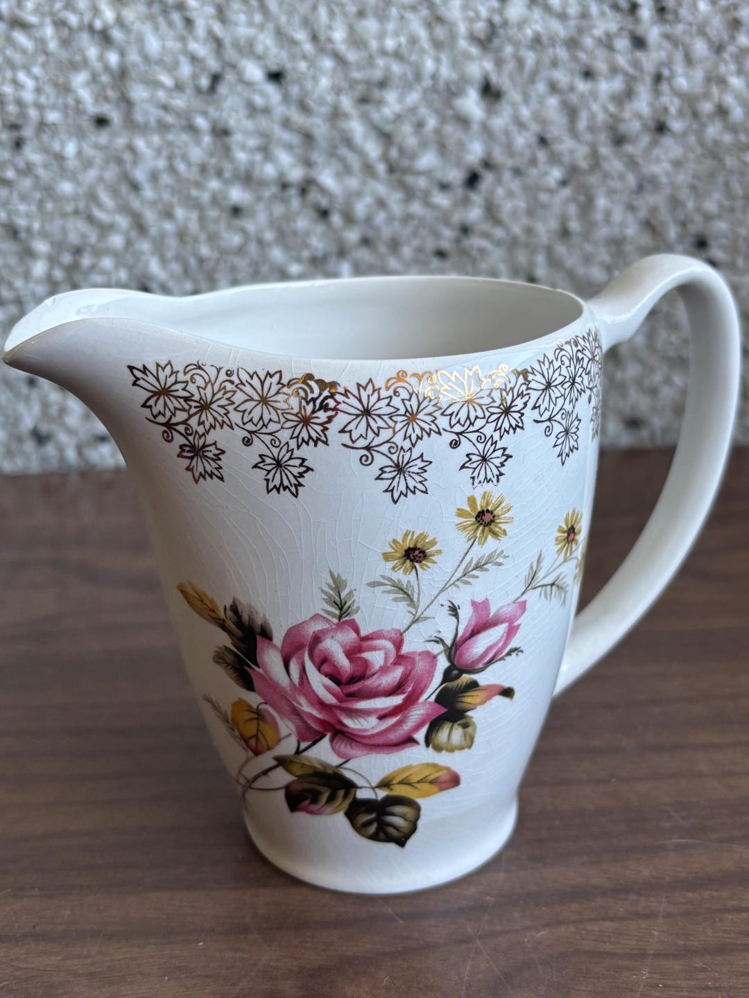 Vintage Lord Nelson Cream Pitcher Pink Floral - Etsy