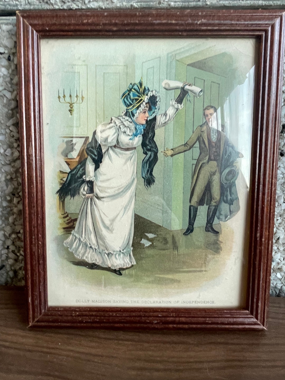 Dolly Madison Saving the Declaration of Independence Print - Etsy