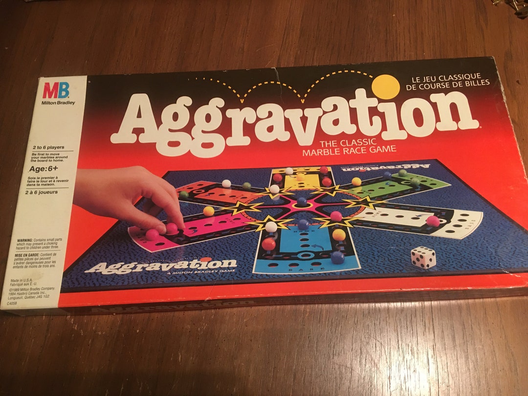 Vintage AGGRIVATION - Marble Moving Board Game - Etsy