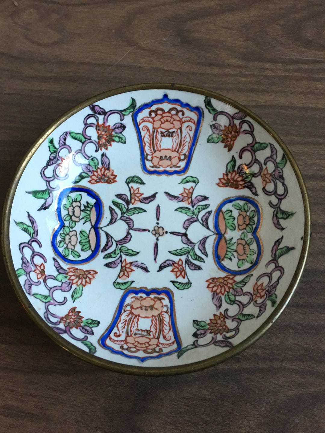 Vintage Chinese Decor Plate - 5" - Etsy