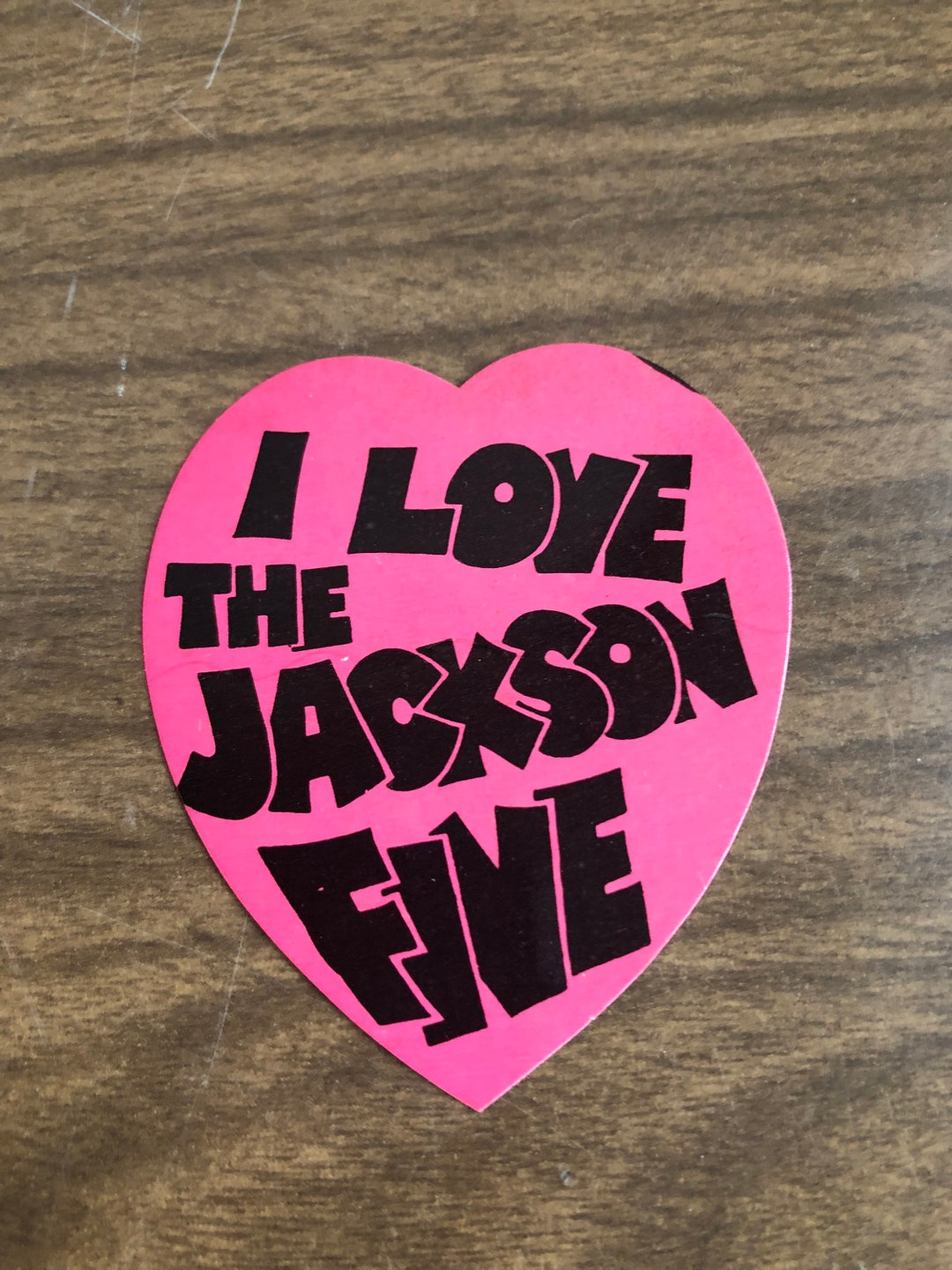Vintage 70’s Jackson Five Heart Stickers - Etsy