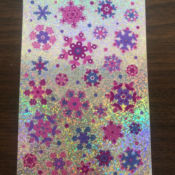 Snowflake Stickers - Etsy UK