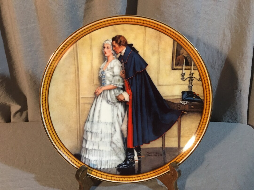 Vintage Norman Rockwell "the Unexpected Proposal" Plate - Etsy