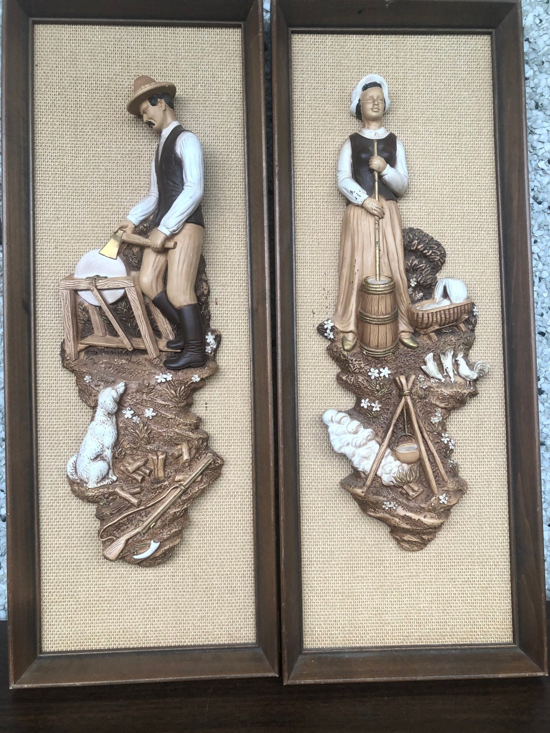 Vintage Girotti 3D Sculptured Art - Etsy