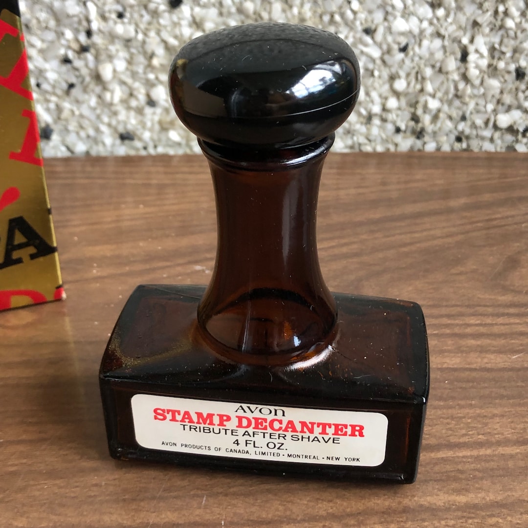 Vintage Avon Paid Stamp Amber Cologne Bottle (EMPTY) - Etsy