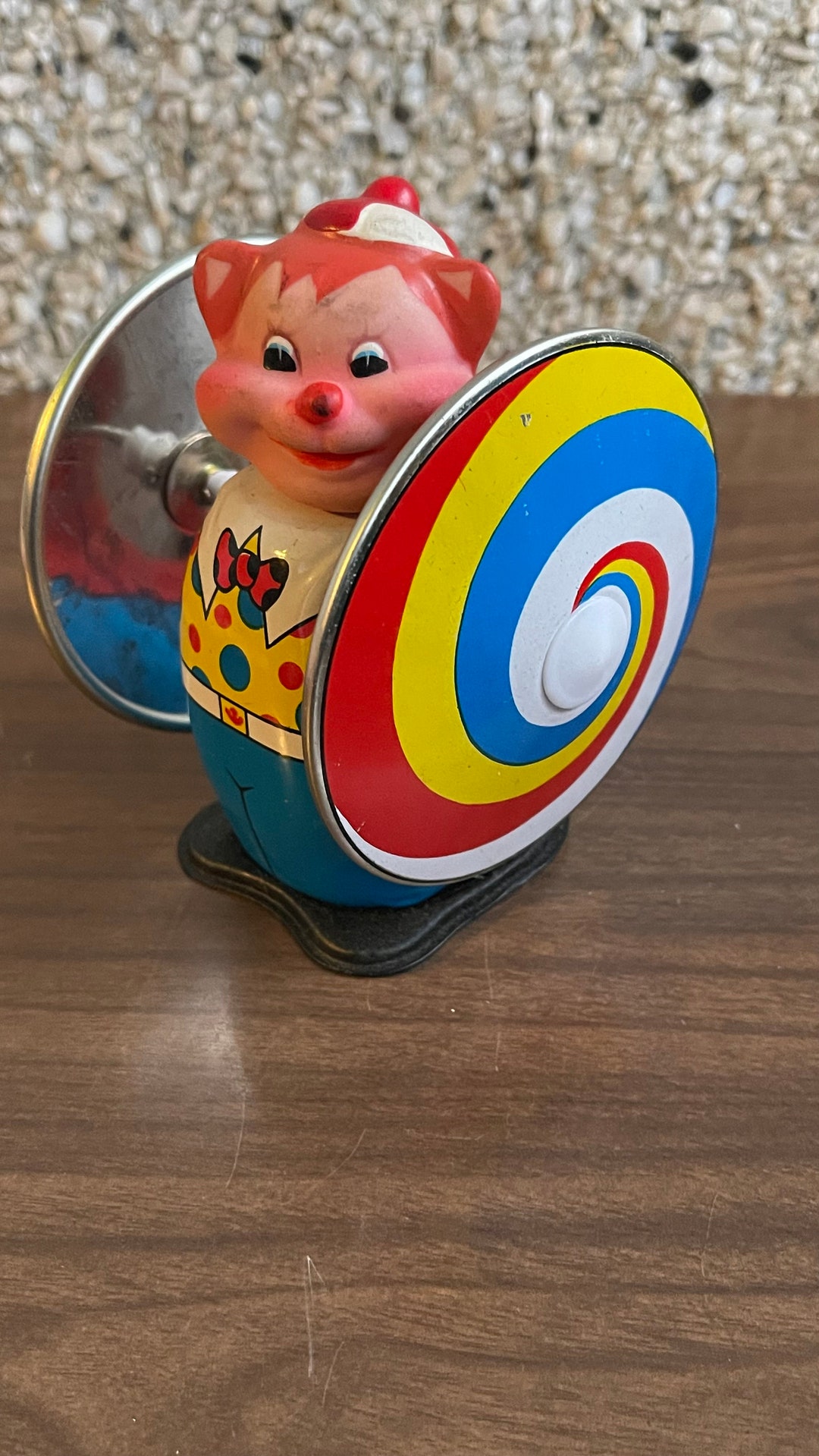 Vintage Monkey Tin Toy - Etsy