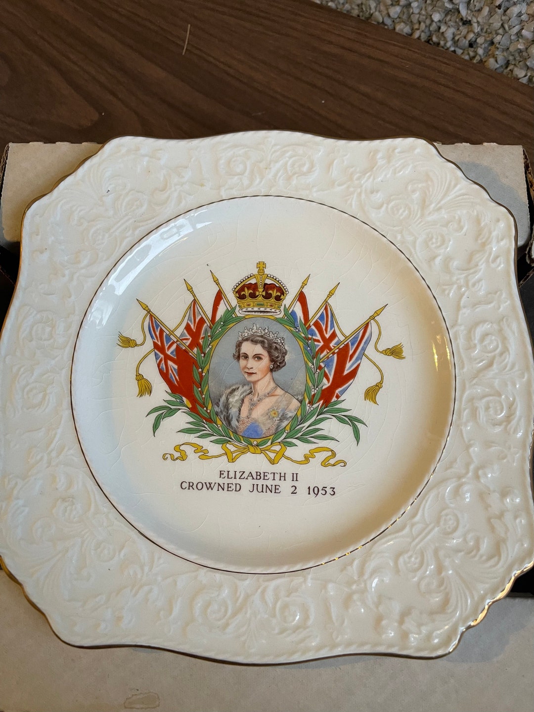 Vintage Queen Elizabeth Royal Winton Inauguration Plate 1953 - Etsy
