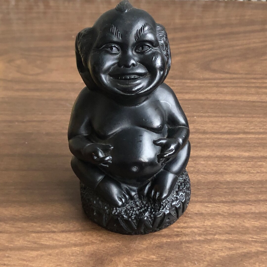 Vintage Hawaiian Black Lava/lava Resin Coco Joe's Hehaku Kaao - Etsy