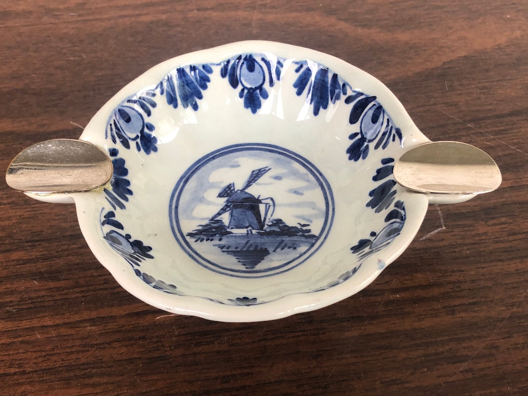 Vintage Delft Blue Holland Ashtray - Etsy