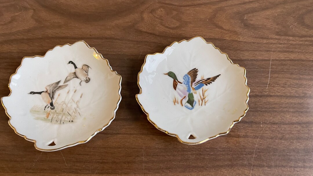 2 Vintage Bird Plates - Etsy