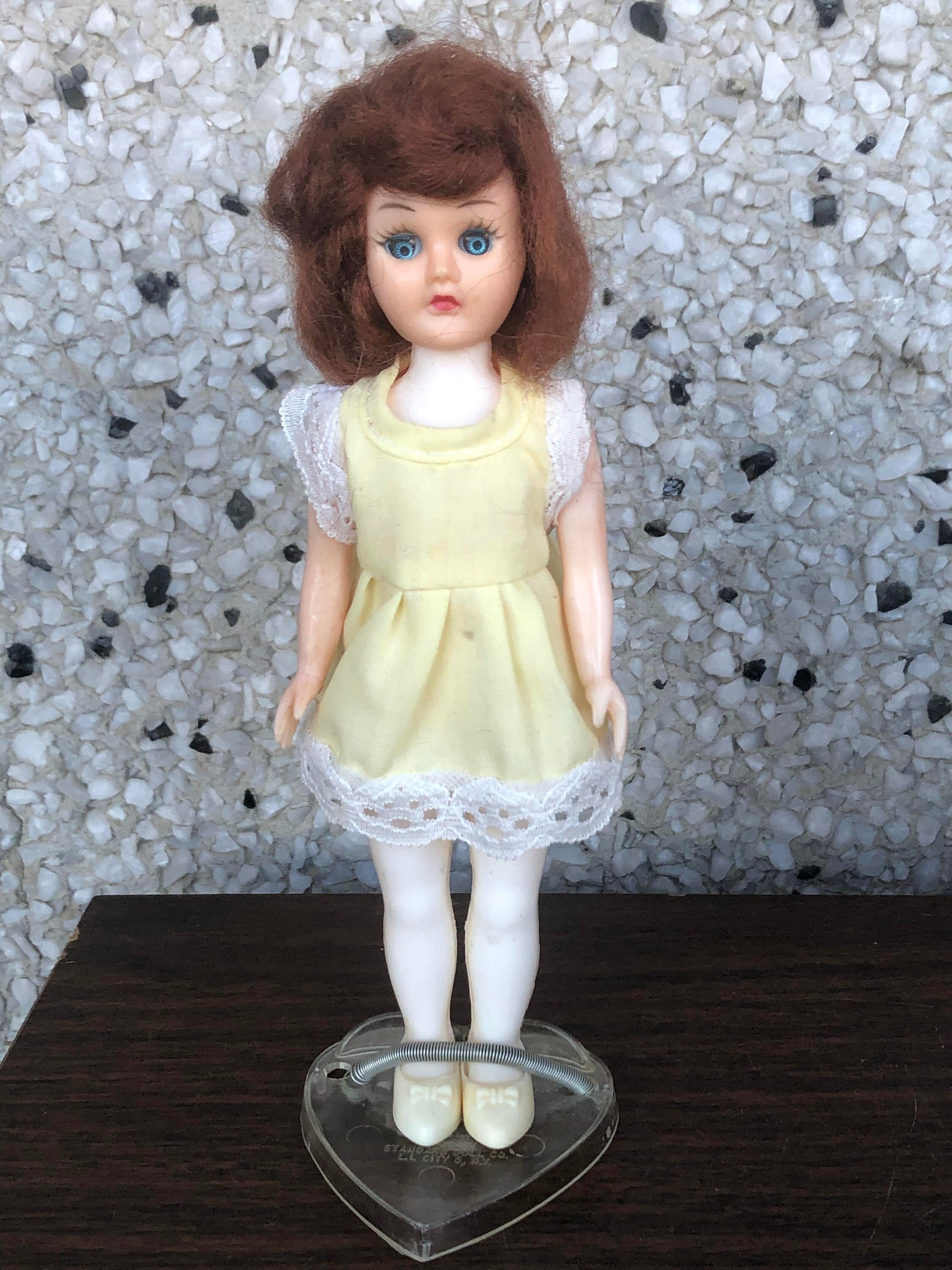 Vintage Knickerbocker Girl Doll with Stand - Etsy