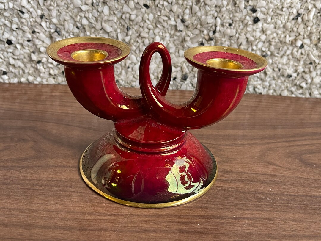 Carlton Ware Iridescent Royale Candlestick - Etsy
