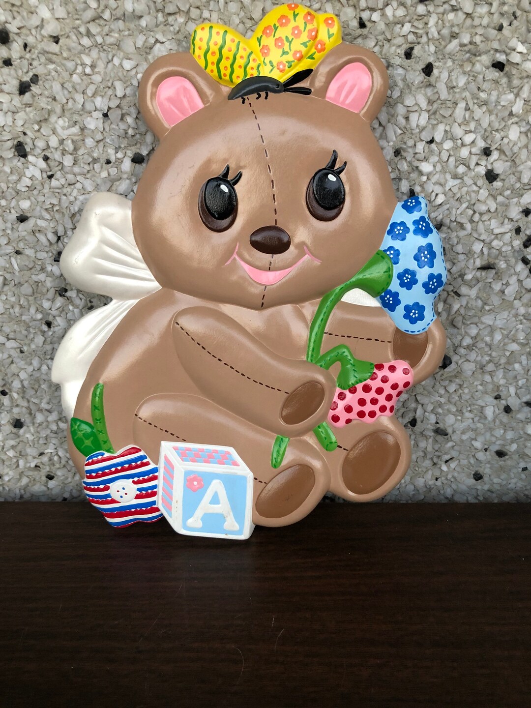 Vintage Macky Mold 1981 Teddy Bear Ceramic Wall Art - Etsy